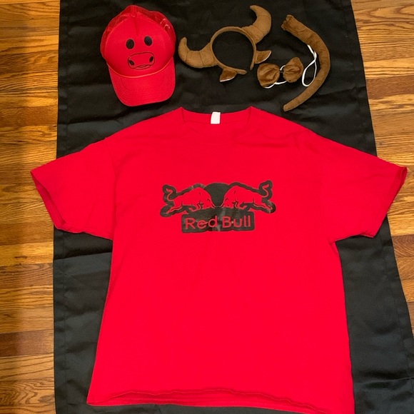 Red Bull | Other | 5 Piece Red Bull Halloween Costume | Poshmark